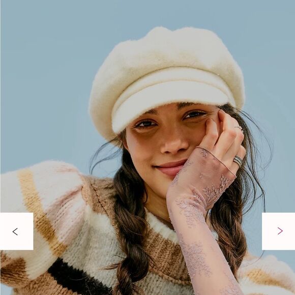 Free People | Accessories | Free People Slouchy Lieutenant Cap Chameau ...